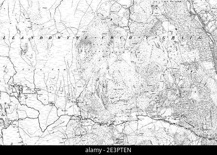 Map of Merionethshire OS Map name 027-NE, Ordnance Survey, 1888-1892 ...