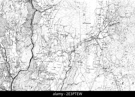 Map of Merionethshire OS Map name 027-NW, Ordnance Survey, 1888-1892 ...