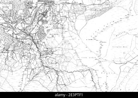 Map of Merionethshire OS Map name 023-SW, Ordnance Survey, 1888-1892 ...
