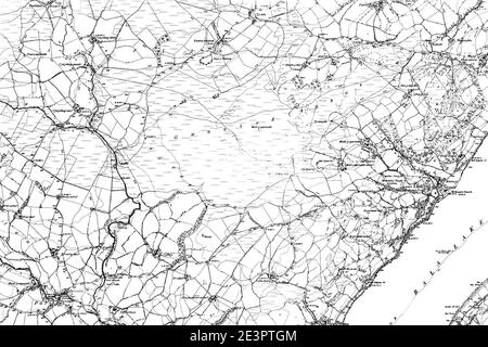 Map of Merionethshire OS Map name 022-NE, Ordnance Survey, 1888-1892 ...