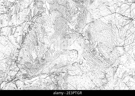 Map of Merionethshire OS Map name 019-NW, Ordnance Survey, 1888-1892 ...