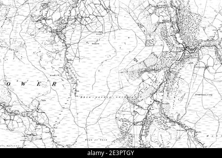 Map of Merionethshire OS Map name 022-NE, Ordnance Survey, 1888-1892 ...