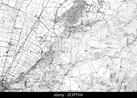 Map of Merionethshire OS Map name 019-NW, Ordnance Survey, 1888-1892 ...