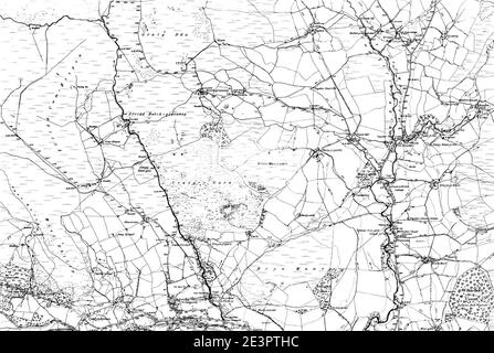 Map of Merionethshire OS Map name 014-NE, Ordnance Survey, 1888-1892 ...