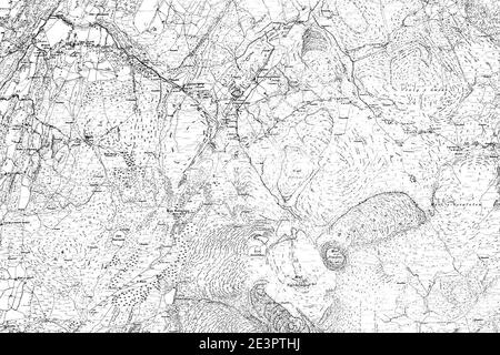 Map of Merionethshire OS Map name 019-NW, Ordnance Survey, 1888-1892 ...