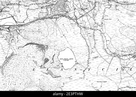 Map of Merionethshire OS Map name 013-NE, Ordnance Survey, 1888-1892 ...