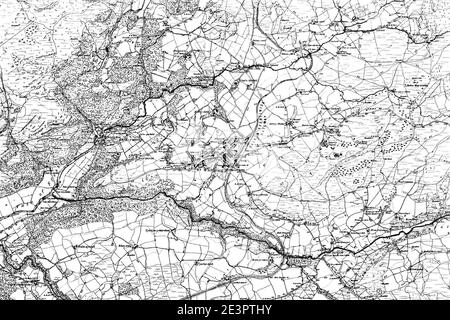 Map of Merionethshire OS Map name 012-SE, Ordnance Survey, 1888-1892 ...