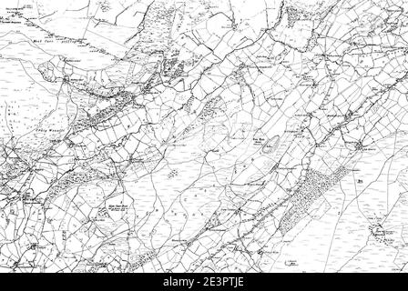 Map of Merionethshire OS Map name 015-NE, Ordnance Survey, 1888-1892 ...