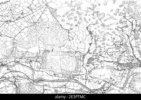 Map of Merionethshire OS Map name 008-NW, Ordnance Survey, 1888-1892 ...
