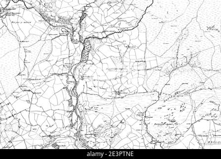 Map of Merionethshire OS Map name 001-SE, Ordnance Survey, 1888-1892 ...