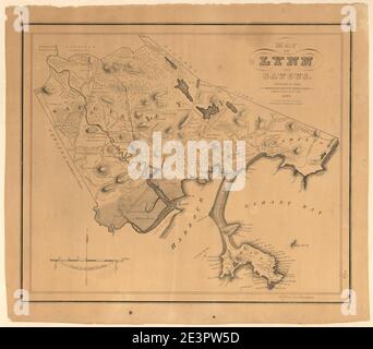 Map of Lynn and Saugus : settled in 1629 , Lynn Mass., Maps, Saugus ...