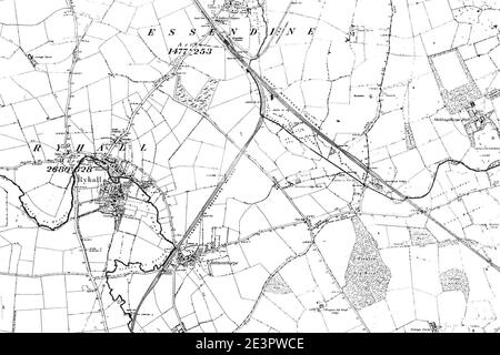Map of Lincolnshire OS Map name 146-NW, Ordnance Survey, 1886-1897 ...