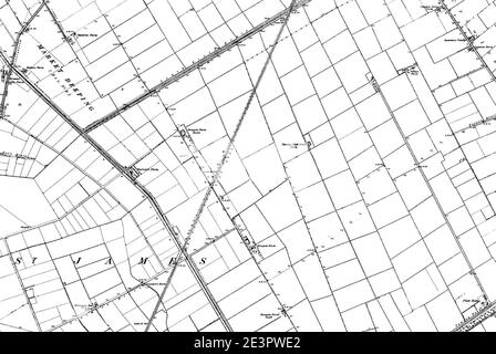 Map of Lincolnshire OS Map name 147-SW, Ordnance Survey, 1886-1897 ...