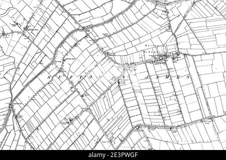 Map of Lincolnshire OS Map name 143-NE, Ordnance Survey, 1886-1897 ...