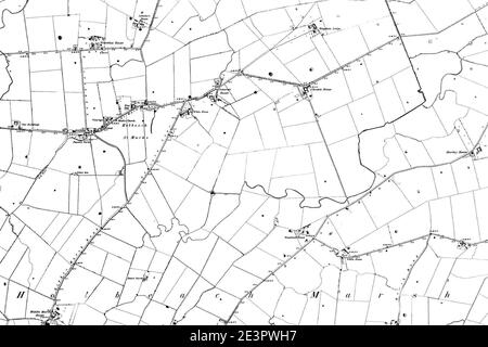 Map of Lincolnshire OS Map name 127-SW, Ordnance Survey, 1886-1897 ...