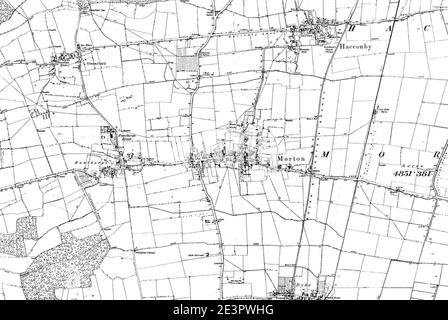 Map of Lincolnshire OS Map name 132-NW, Ordnance Survey, 1886-1897 ...