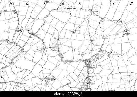 Map of Lincolnshire OS Map name 135-SW, Ordnance Survey, 1886-1897 ...