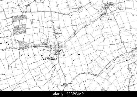 Map of Lincolnshire OS Map name 124-NE, Ordnance Survey, 1886-1897 ...