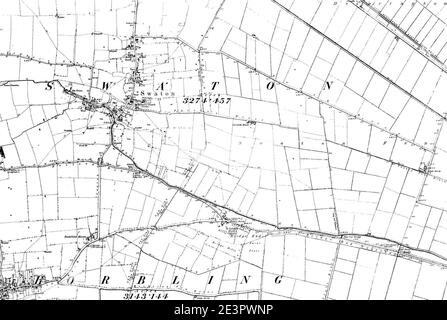 Map of Lincolnshire OS Map name 116-NE, Ordnance Survey, 1886-1897 ...