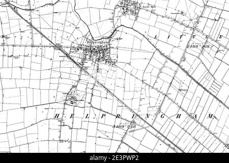 Map of Lincolnshire OS Map name 116-SE, Ordnance Survey, 1886-1897 ...
