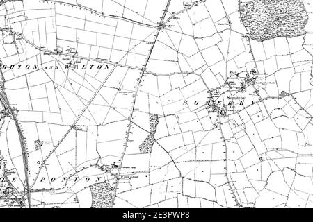 Map of Lincolnshire OS Map name 123-SW, Ordnance Survey, 1886-1897 ...