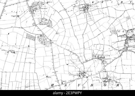 Map of Lincolnshire OS Map name 114-NW, Ordnance Survey, 1886-1897 ...