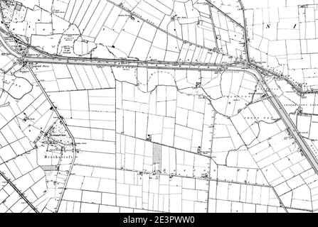 Map of Lincolnshire OS Map name 108-SE, Ordnance Survey, 1886-1897 ...