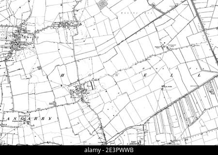 Map of Lincolnshire OS Map name 107-SE, Ordnance Survey, 1886-1897 ...