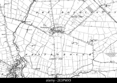 Map of Lincolnshire OS Map name 104-NE, Ordnance Survey, 1886-1897 ...