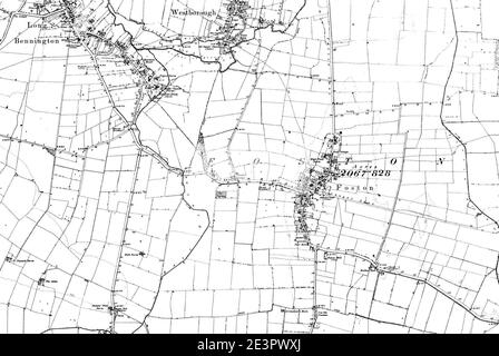 Map of Lincolnshire OS Map name 104-NE, Ordnance Survey, 1886-1897 ...