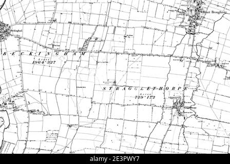 Map of Lincolnshire OS Map name 095-SE, Ordnance Survey, 1886-1897 ...
