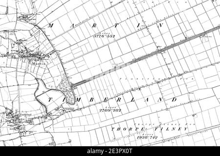 Map of Lincolnshire OS Map name 088-SE, Ordnance Survey, 1886-1897 ...