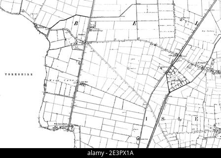 Map of Lincolnshire OS Map name 017-NE, Ordnance Survey, 1886-1897 ...