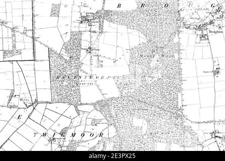Map of Lincolnshire OS Map name 019-SE, Ordnance Survey, 1886-1897 ...