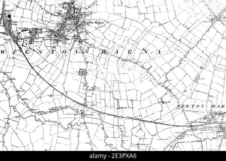 Map of Leicestershire OS Map name 037-NE, Ordnance Survey, 1884-1892 ...
