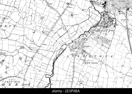Map of Leicestershire OS Map name 037-NE, Ordnance Survey, 1884-1892 ...