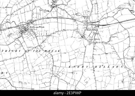 Map of Leicestershire OS Map name 019-NW, Ordnance Survey, 1884-1892 ...