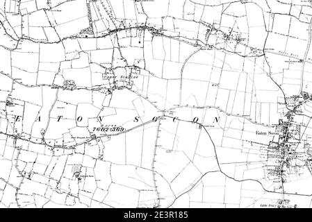 Map of Huntingdonshire OS Map name 025-NE, Ordnance Survey, 1889-1892 ...