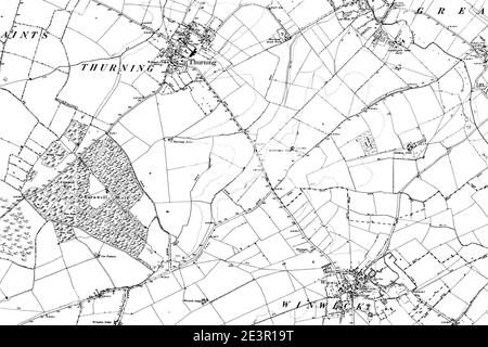 Map of Huntingdonshire OS Map name 012-SW, Ordnance Survey, 1889-1892 ...