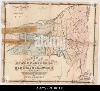 Map of Ho-De-No-Sau-Nee-Ga or the people of the long house : compiled ...