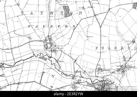 Map of Gloucestershire OS Map name 037-NW, Ordnance Survey, 1884-1894 ...