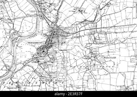 Map of Gloucestershire OS Map name 012-SE, Ordnance Survey, 1884-1894 ...