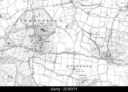 Map of Gloucestershire OS Map name 013-NW, Ordnance Survey, 1884-1894 ...