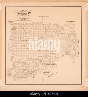 Map of Eastland Co Stock Photo - Alamy