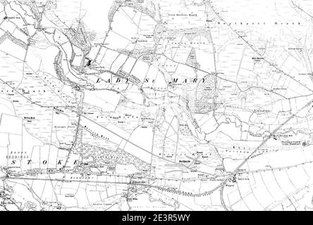 Map of Dorset OS Map name 049-SE, Ordnance Survey, 1888-1892 Stock ...