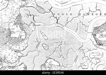 Map of Dorset OS Map name 050-SW, Ordnance Survey, 1888-1892 Stock ...