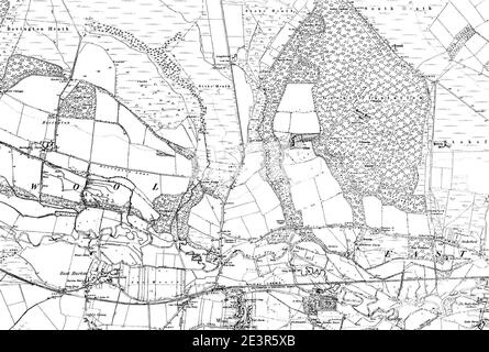 Map of Dorset OS Map name 049-SW, Ordnance Survey, 1888-1892 Stock ...