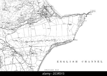 Map of Dorset OS Map name 057-SW, Ordnance Survey, 1888-1892 Stock ...