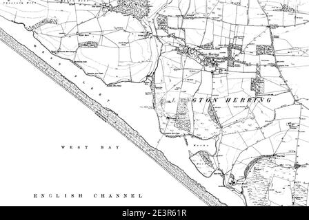 Map of Dorset OS Map name 052-SE, Ordnance Survey, 1888-1892 Stock ...