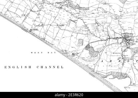 Map of Dorset OS Map name 046-SE, Ordnance Survey, 1888-1892 Stock ...